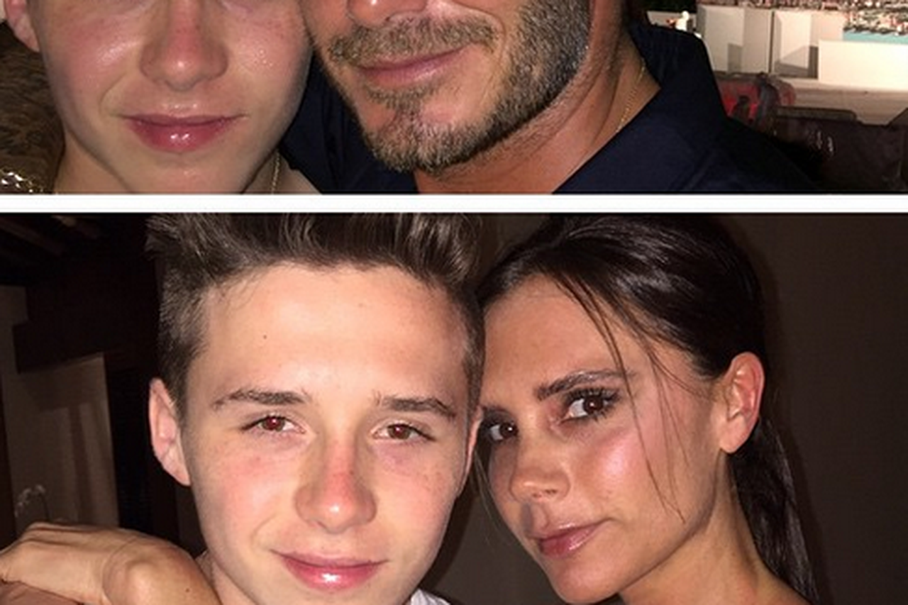 Even the Beckhams got selfie sticks for Xmas - Brooklyn shares family ...