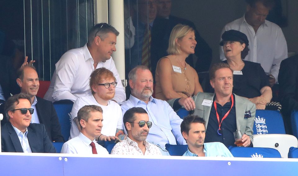 Ed Sheeran and his father watch Cricket World Cup match at Lord’s ...