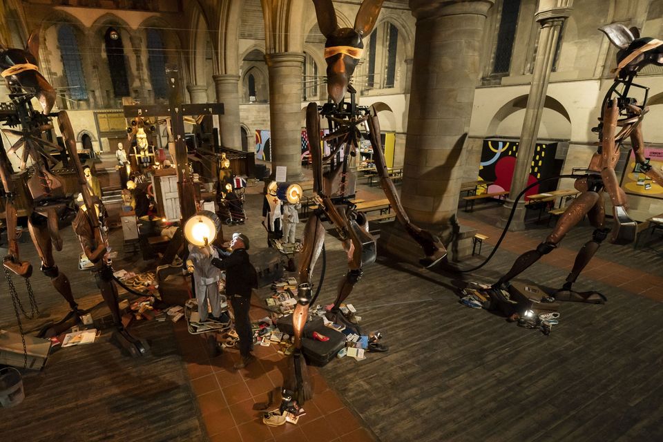 Art exhibit ‘shows nation in midst of communal nervous breakdown ...