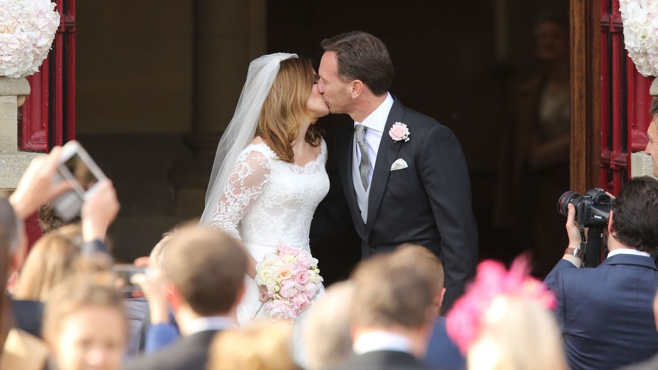 Spice Girl Geri Halliwell ties knot with F1 boss Christian Horner ...