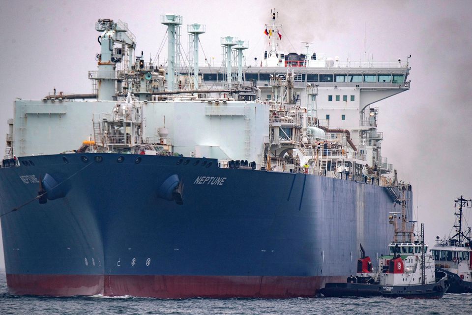 First floating LNG terminal arrives at German port | Irish Independent
