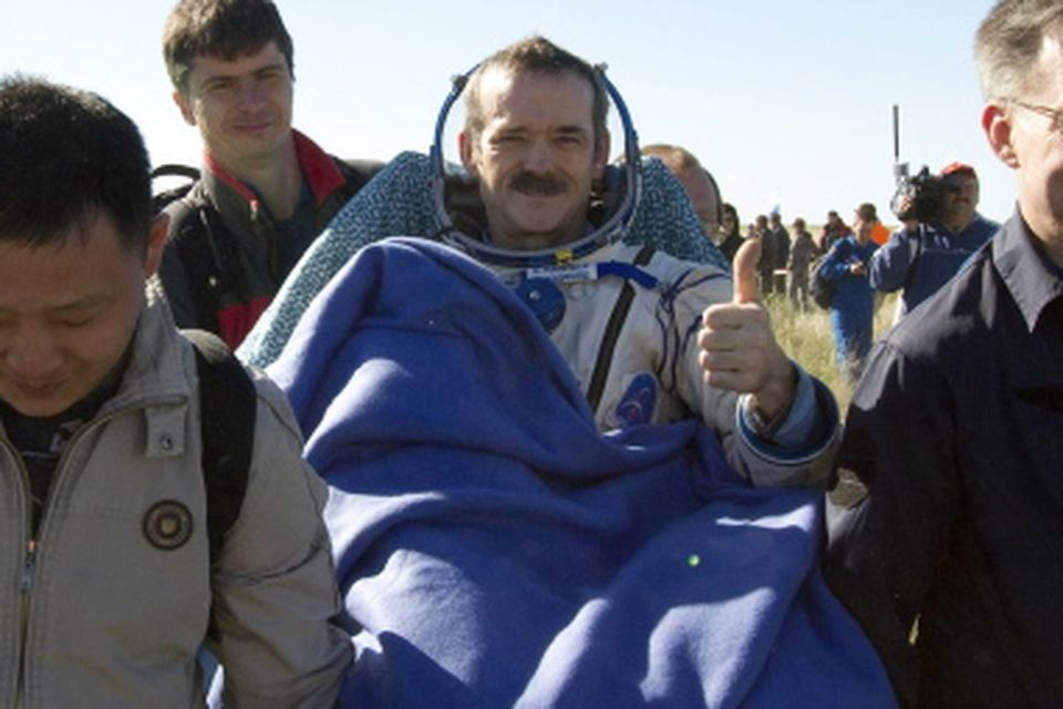 Tweeting astronaut Hadfield set to touch down on visit here | Irish ...