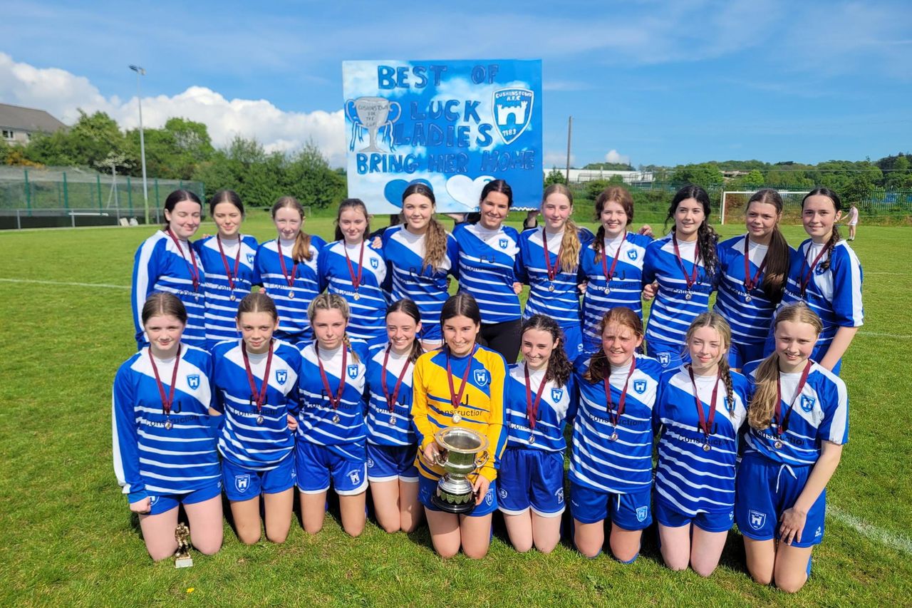 Quadruple title winners Cushinstown AFC ladies squads in County Wexford ...