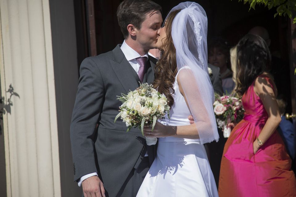 Ray D'Arcy leads stars at Mairead Farrell's wedding to Louis Ronan ...