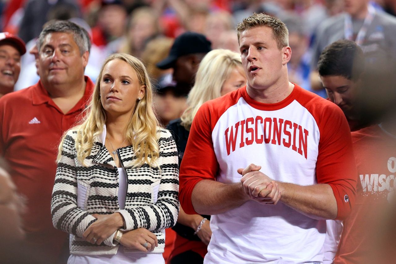 She has a type! Caroline Wozniacki linked to NFL player JJ Watt ...