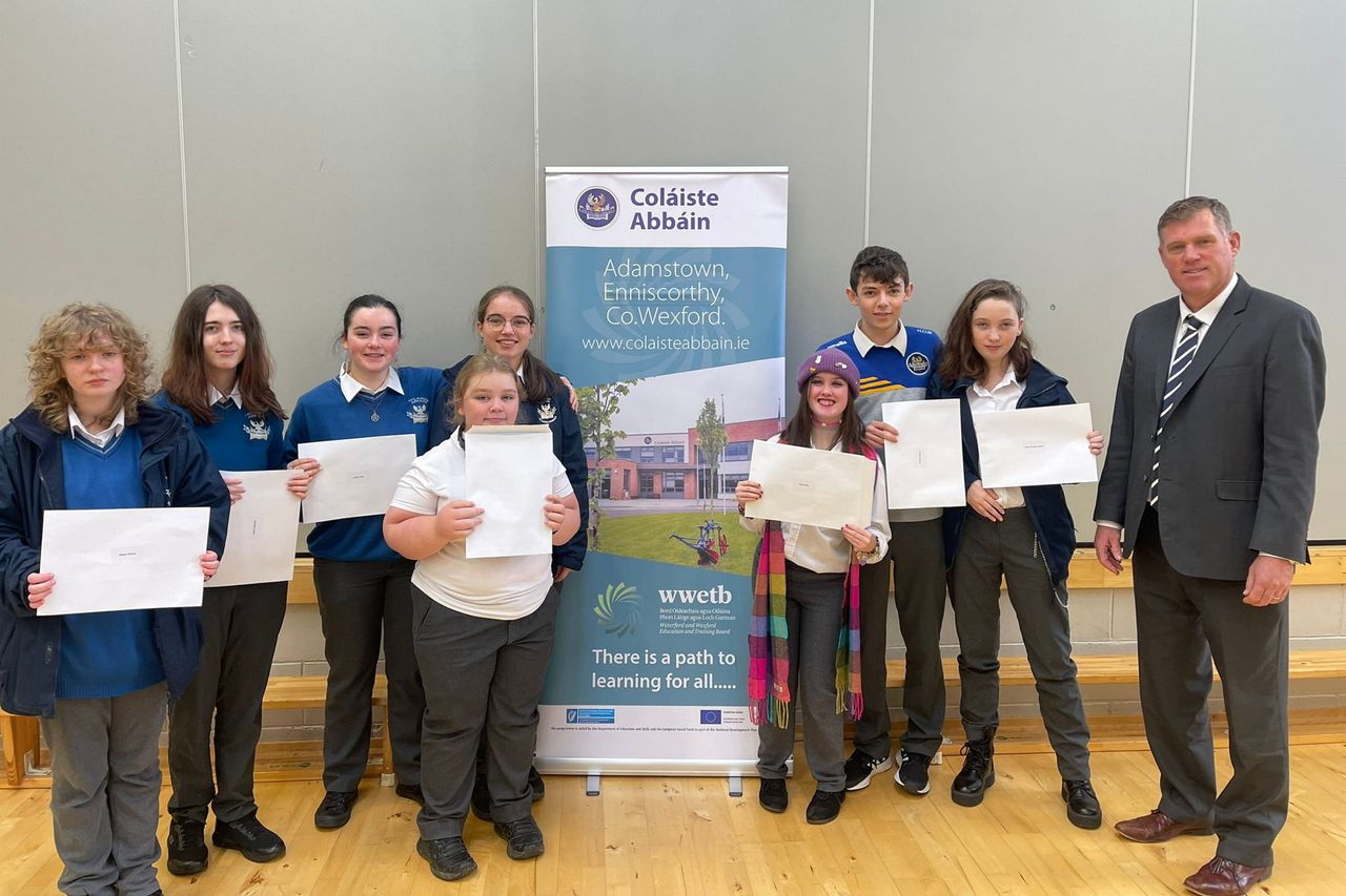 Coláiste Abbáin students are praised for outstanding Junior Cert ...