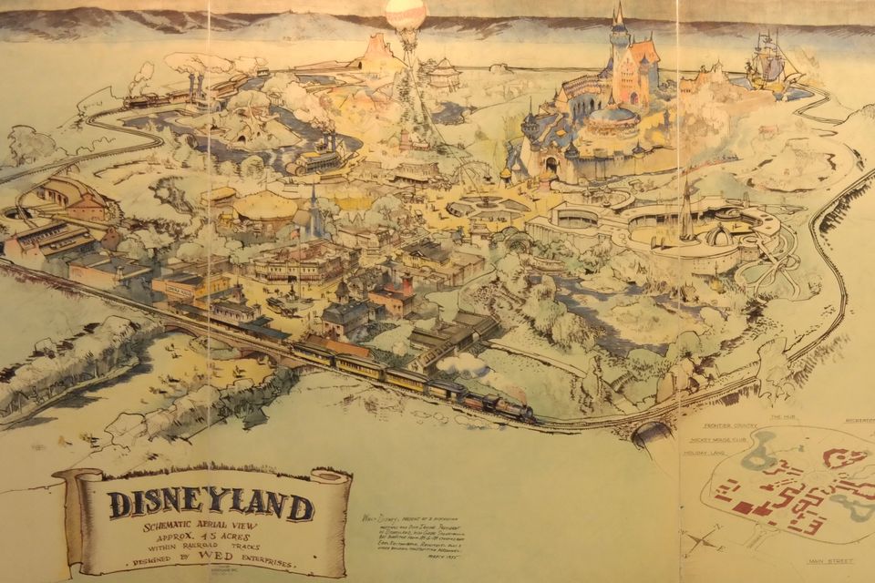 Disneyland’s first colour map fetches £556,000 at auction | Irish ...