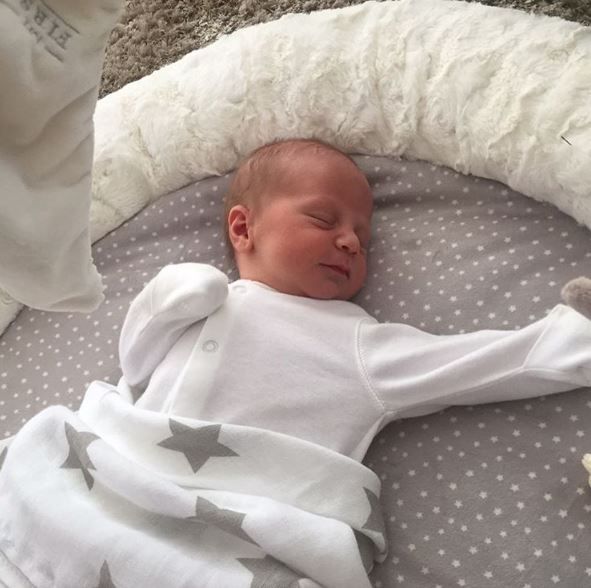 Alex and Steven Gerrard share first images of their first son baby Lio ...