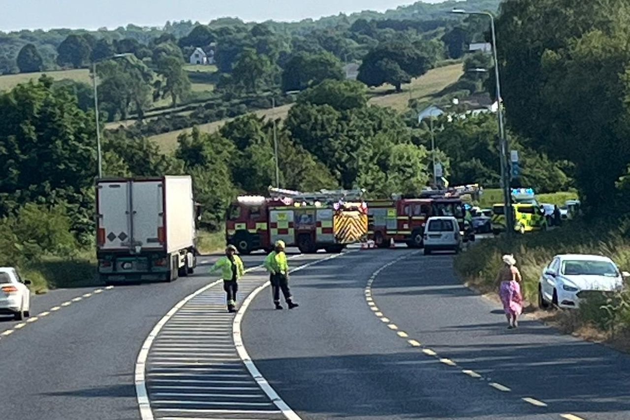 Three removed to hospital and Wexford road closed following ‘head-on ...