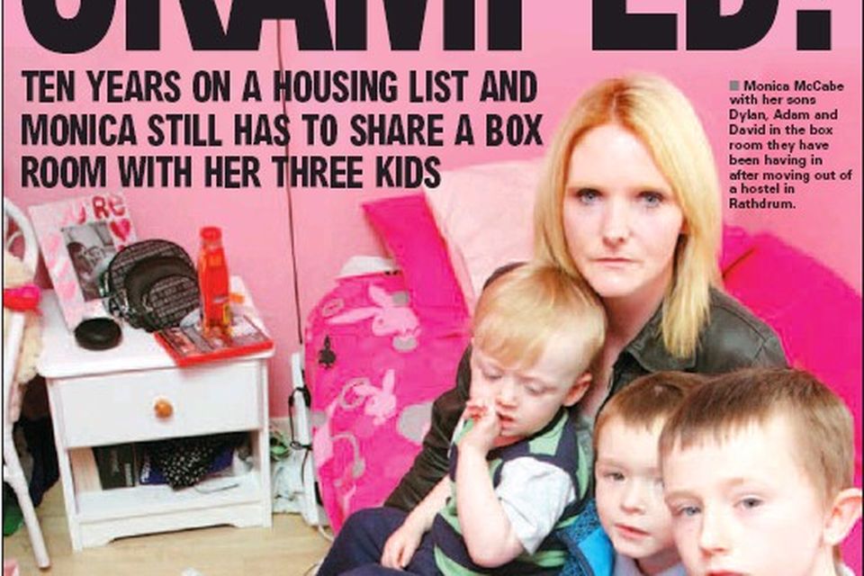 TEN YEARS ON A HOUSING LIST AND MONICA STILL HAS TO SHARE A BOX ROOM ...