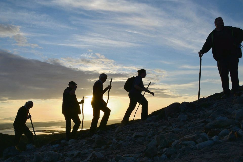 Peak time as pilgrims take holy mountain in their stride | Irish ...