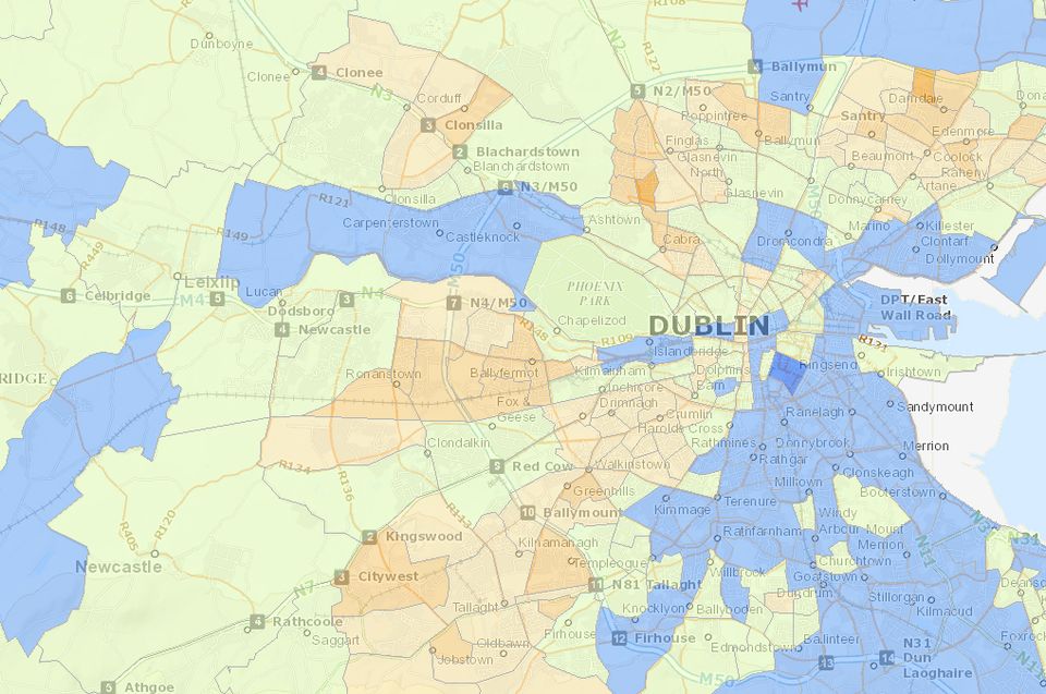 Revealed: Ireland's most affluent and disadvantaged areas | Irish ...