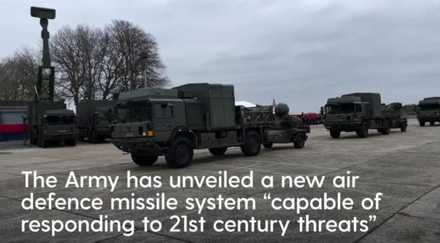 New Sky Sabre air defence missile system unveiled by British Army ...