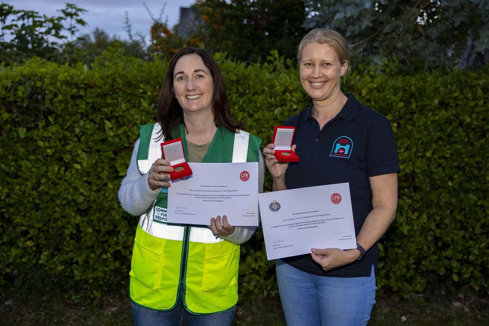 Community First Responders in Swords awarded for Covid work | Irish ...