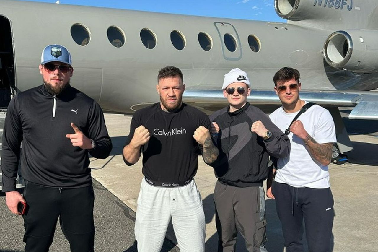 Conor McGregor and former Love Island star Luca Bish party on private ...