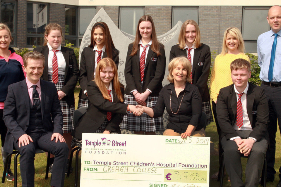 Top marks for fundraising Creagh students! | Irish Independent