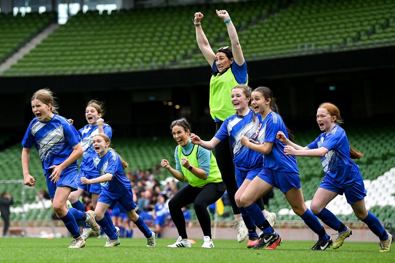 Mighty Marshalstown girls win FAI Schools Primary 5s crown at the Aviva ...