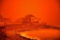 Crete’s skies turn red as Saharan dust cloud and deadly storm hits ...