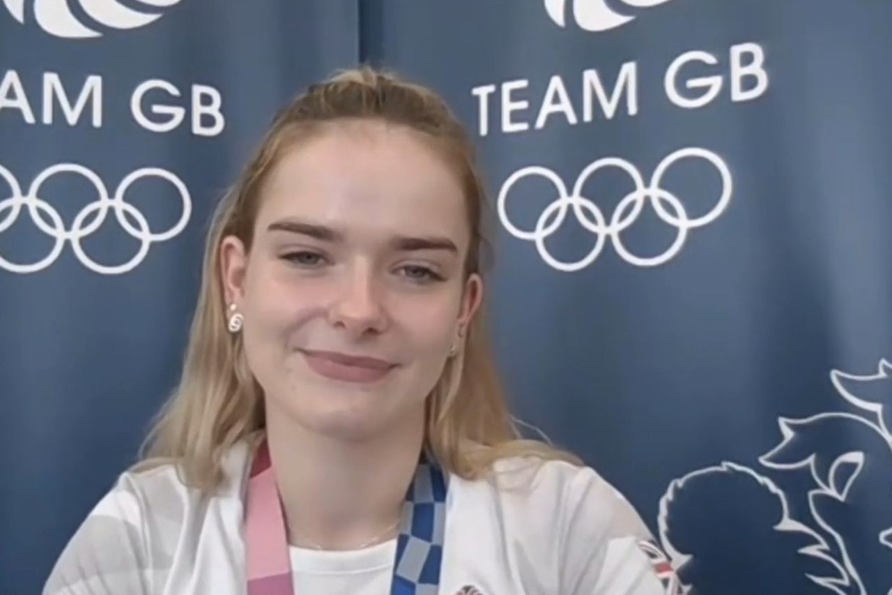 Alice Kinsella, daughter of Mark Kinsella, speaks after Team GB pick up ...