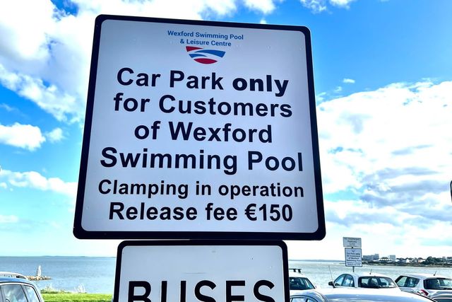 Are clamping signs at Wexford swimming pool car park ‘a deterrent’ or ...