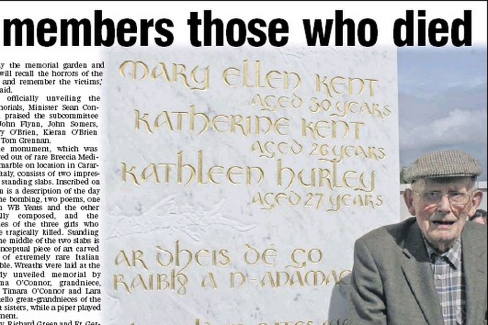 Plaque remembers those who died | Irish Independent