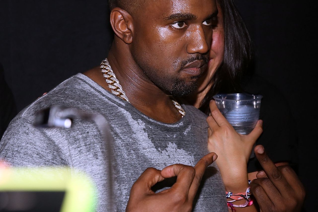 Kanye grabs microphone for another expletive-filled rant as Kim is ...