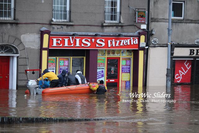 Storm Frank: Drone footage shows extent of flooding across Enniscorthy ...