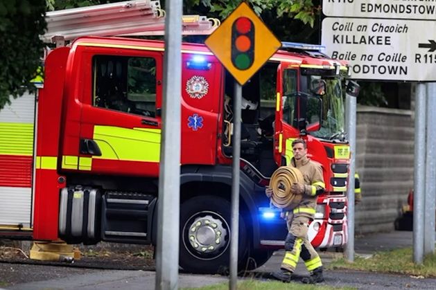 Gardaí seal off site after large overnight fire guts vacant building in ...