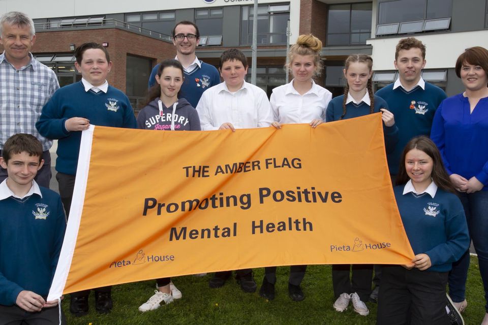 Coláiste Abbain flies mental health flag | Irish Independent