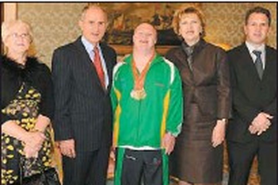 Special Olympian Mark visits the Áras | Irish Independent