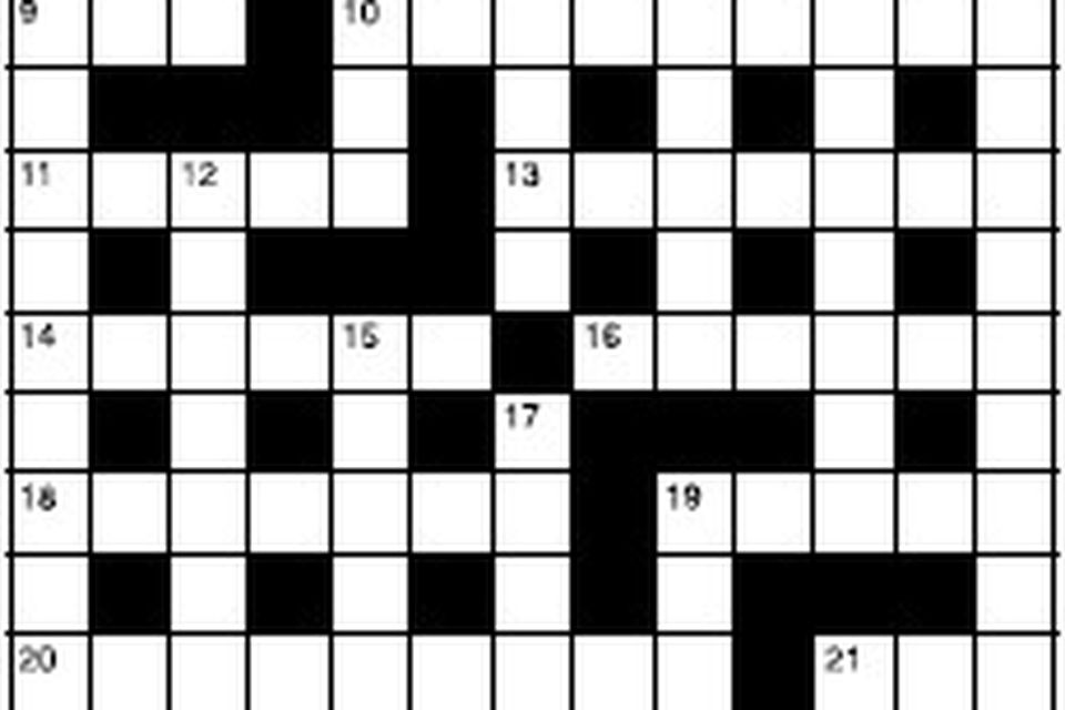 2-Speed Crossword | Irish Independent