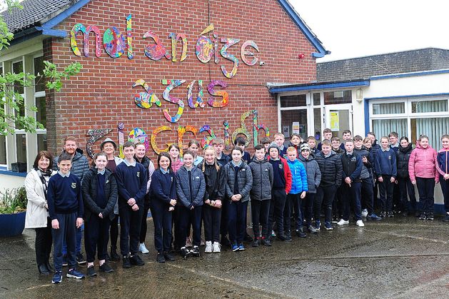 Pupils leave their mark on Tallanstown NS with colourful art project ...
