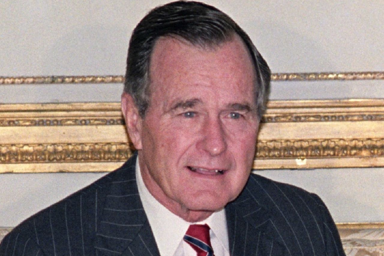 Former President George Bush, 90, hospitalised for shortness of breath ...
