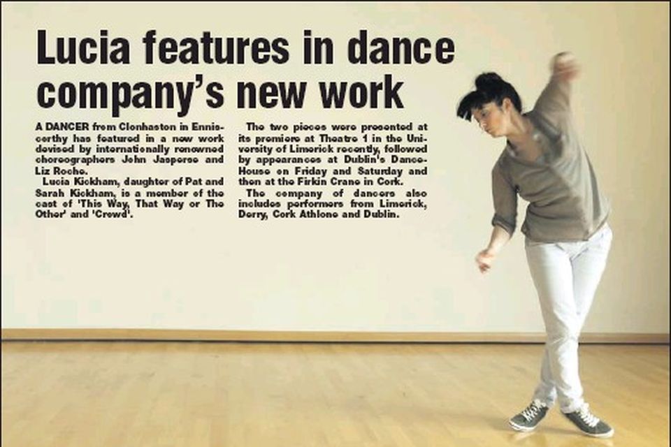 Lucia features in dance company's new work | Irish Independent