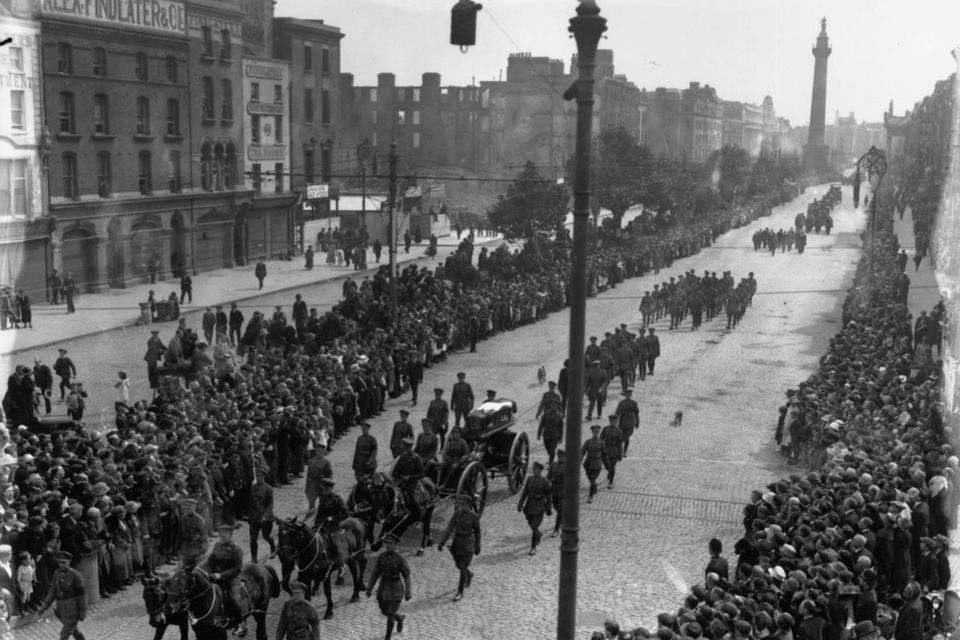 The death of Michael Collins, how it was reported: A mighty spectacle ...