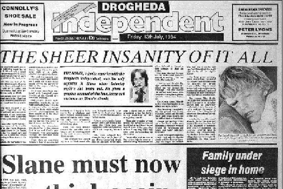 Looking back 20 years on a Sunday concert at Slane marred by riots ...