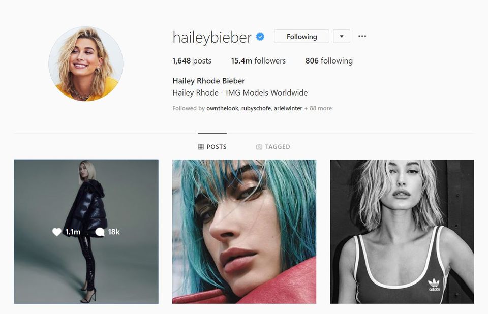 Hailey Baldwin takes reported husband Justin Bieber’s name on Instagram ...