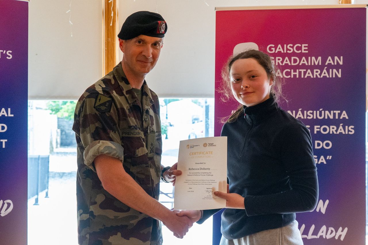 Sligo’s Rebecca Doherty takes on Gaisce Defence Forces Challenge ...