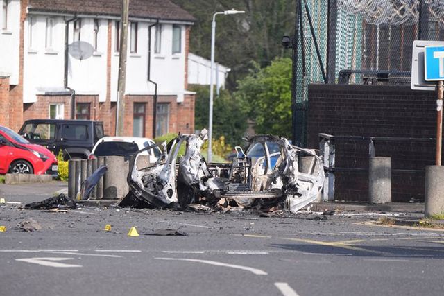 PSNI release cctv showing officers lucky escape following Dunmurry car ...