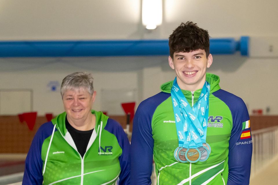 Five podium finishes for New Ross Swimming Club’s Evan at championships ...