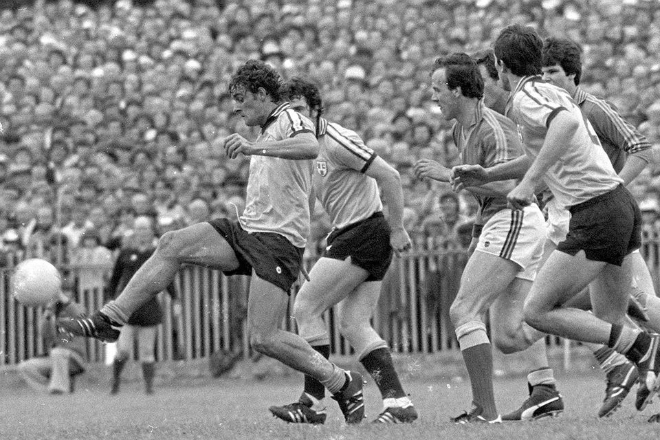 The day Kevin Moran dropped into Navan for his last hurrah with Dublin ...