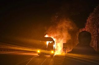 Shelbourne fans evacuated after bus catches fire on M1 overnight ...