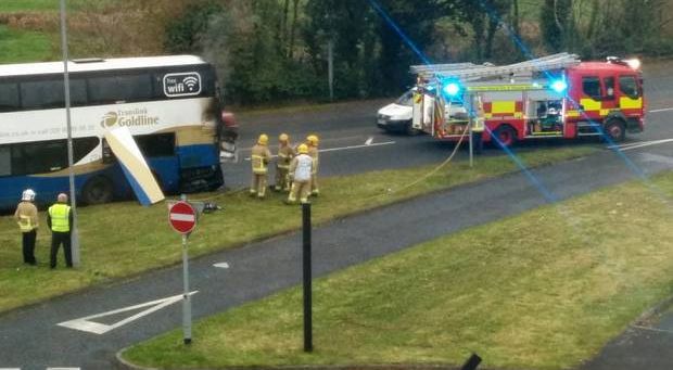 Watch: Video shows the moment a bus catches fire on an Irish road ...