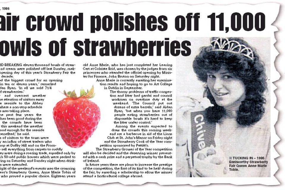 BACK TO THE 80s: Fair crowd polishes off 11,000 bowls of strawberries ...