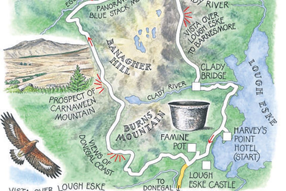 Walk of the Week: Burns Mountain and Banagher Hill, Blue Stack ...