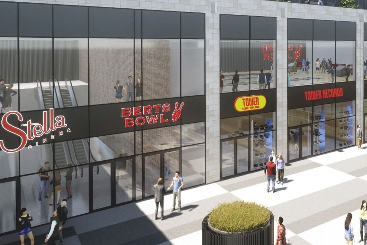 Brochure for Bray Central shows addition of bowling alley | Irish ...