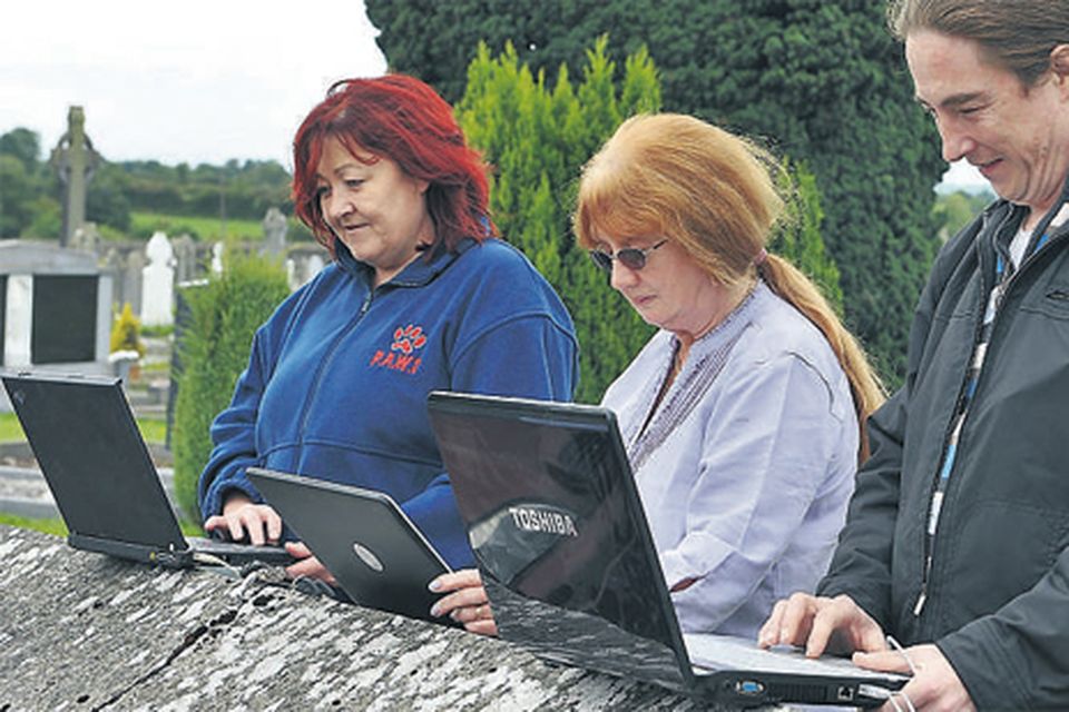 Locals forced to log on in graveyard | Irish Independent