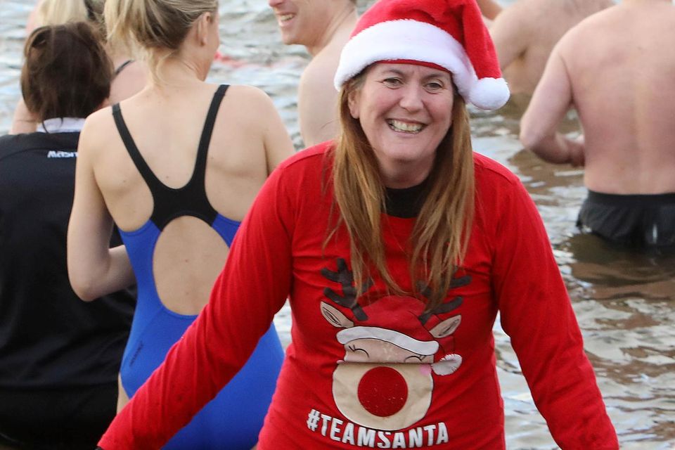 Pictures show swimmers braving the cold for New Year’s Day swim in ...