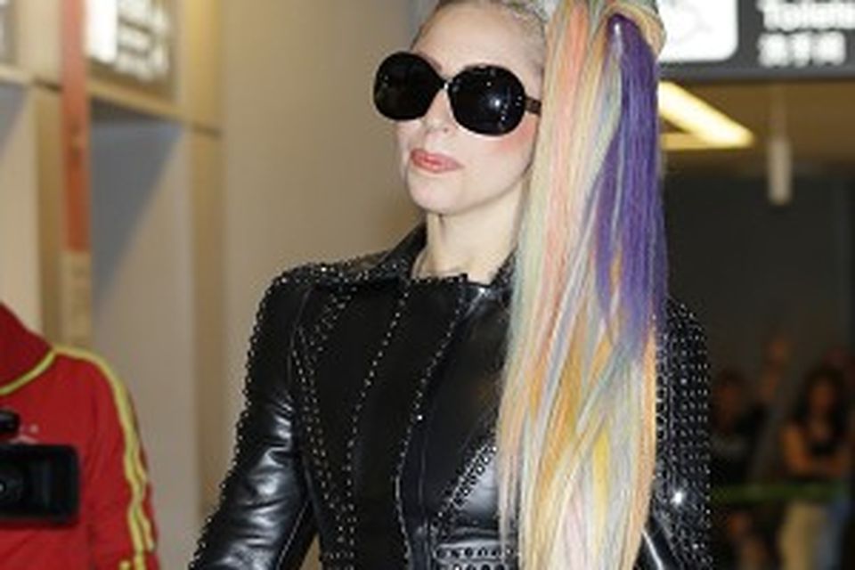 Gaga's multicoloured dream hair | Irish Independent