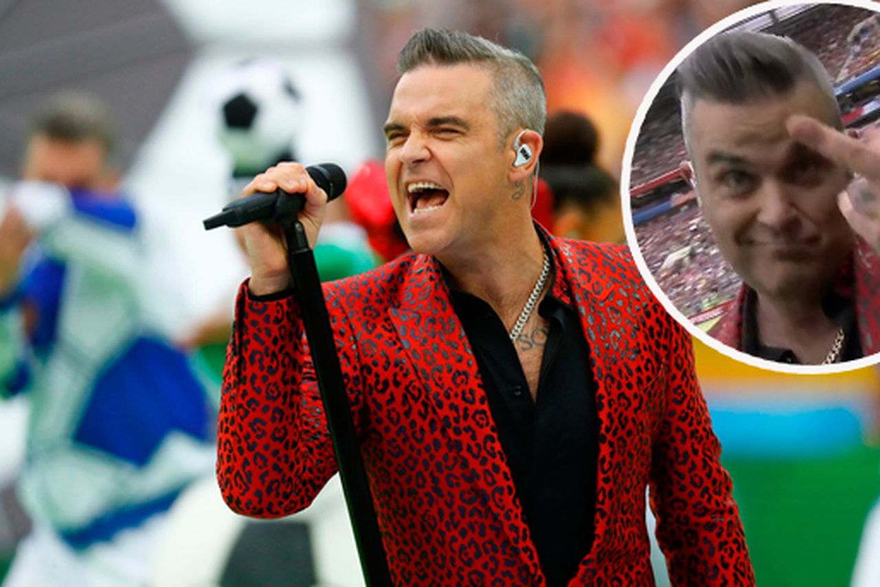 Fox Sports issues apology after Robbie Williams' offensive gesture to ...